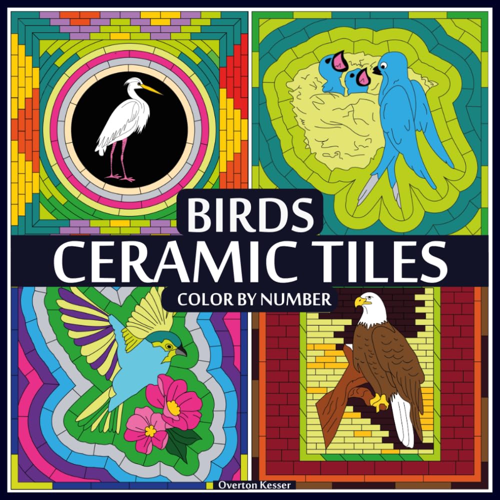Buy Ceramic Tiles Birds Color By Number: Discover the Beauty of Birds ...