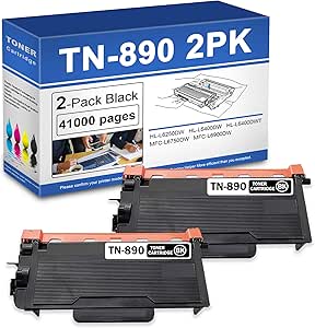 Amazon.com: TcxLink (2 Pack) TN-890 Ultra High Yield Toner Cartridge ...