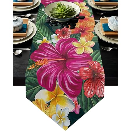 Amazon.com: Printed Luau Table Runner Party Accessory (1 count) (1/Pkg ...
