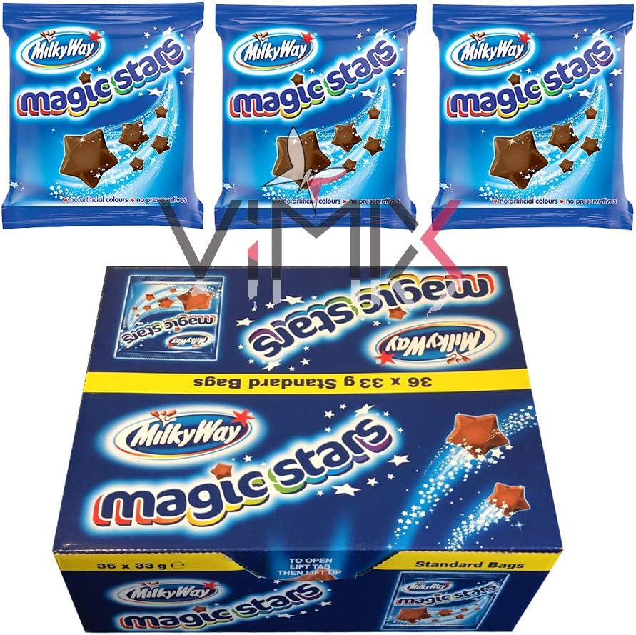 New MILKY WAY Magic Stars Milk Chocolate 36 x 33g Bags Mars : Amazon.co ...