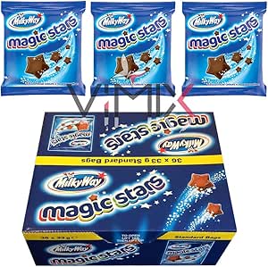 New MILKY WAY Magic Stars Milk Chocolate 36 x 33g Bags Mars : Amazon.co ...