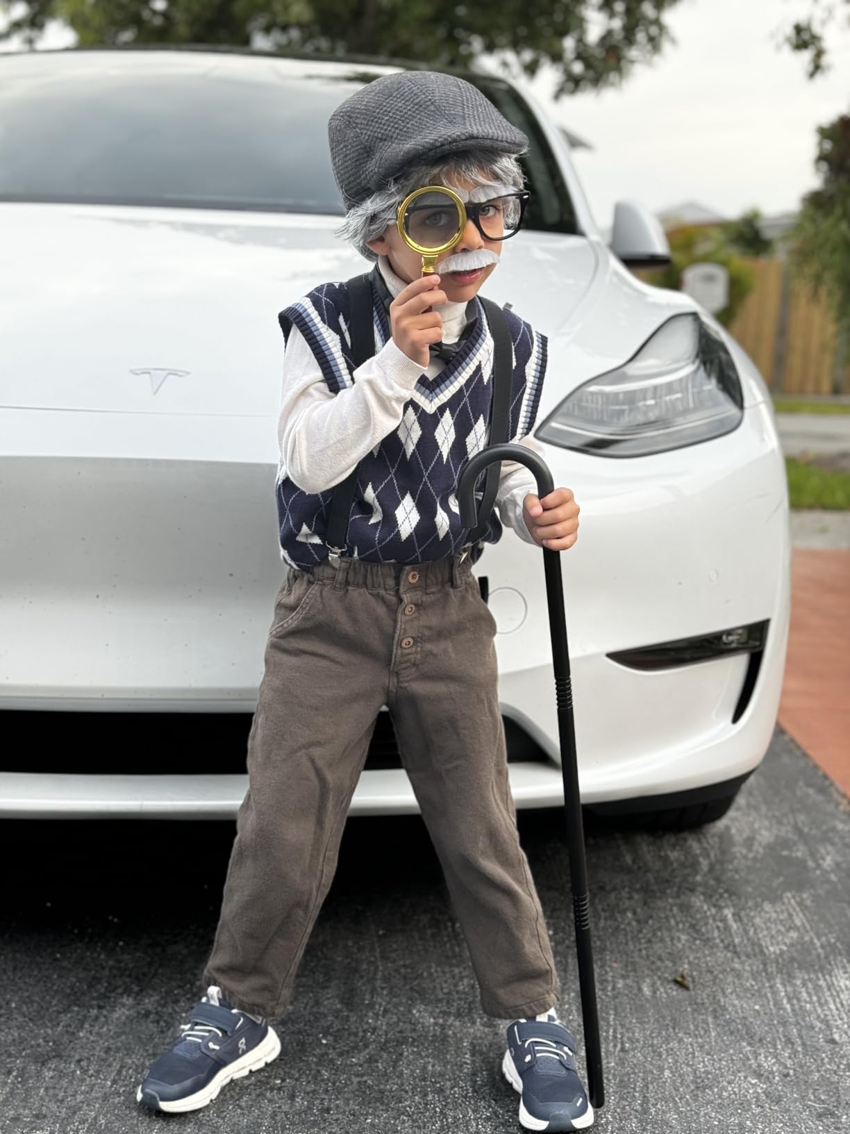 Amazon.com: RAAIBB 11Pcs Old Man Costume Kids 100 Days of School ...