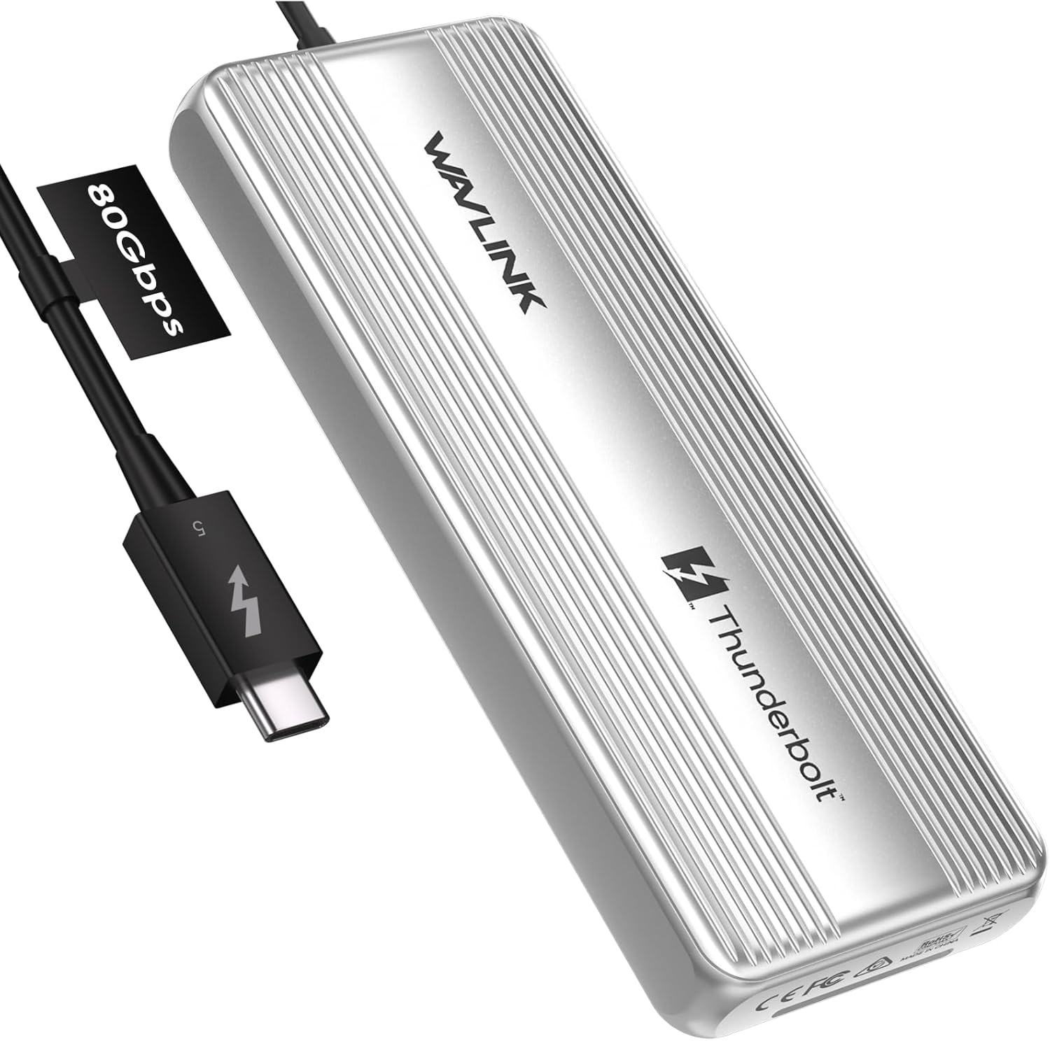 WAVLINK 1TB Thunerbolt 5 M.2 NVMe External SSD Driver, Portable 80Gbps ...