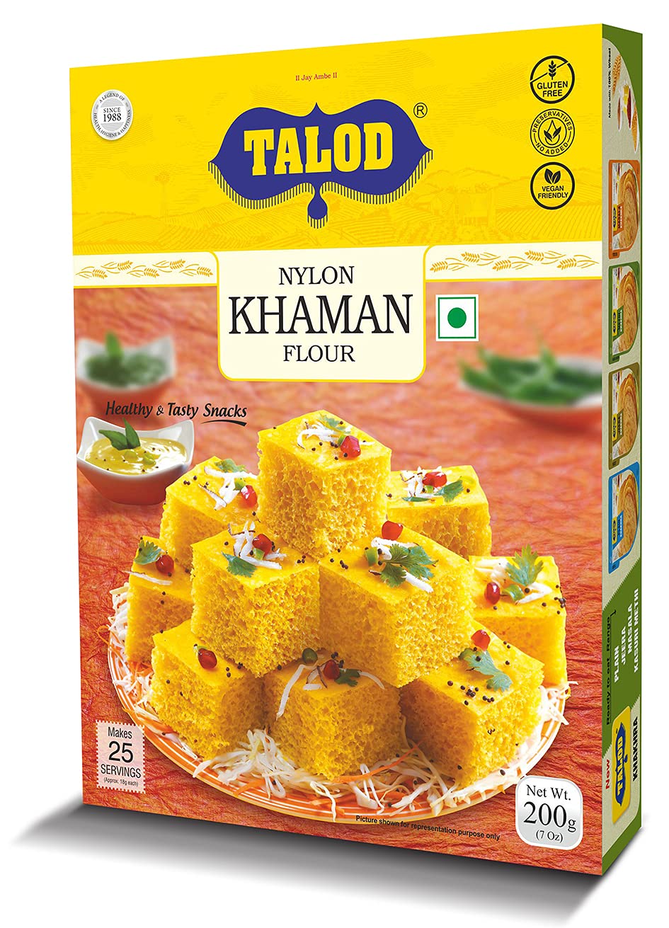 Amazon.com: Talod Instant Khaman Mix Flour - Ready to Cook Nylon Khaman ...