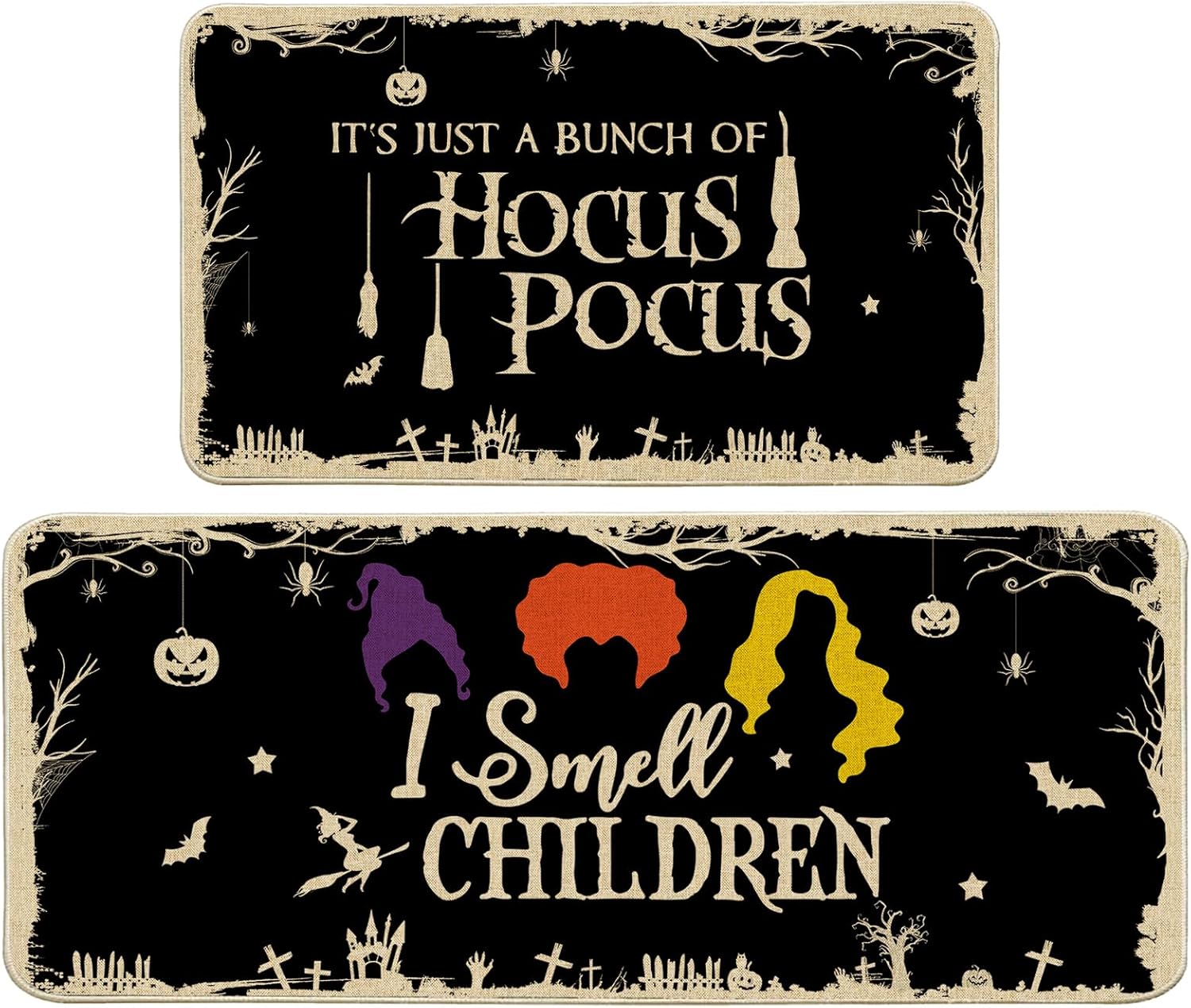 Amazon.com: cusugbaso Halloween Kitchen Mat, I Smell Children Kitchen ...