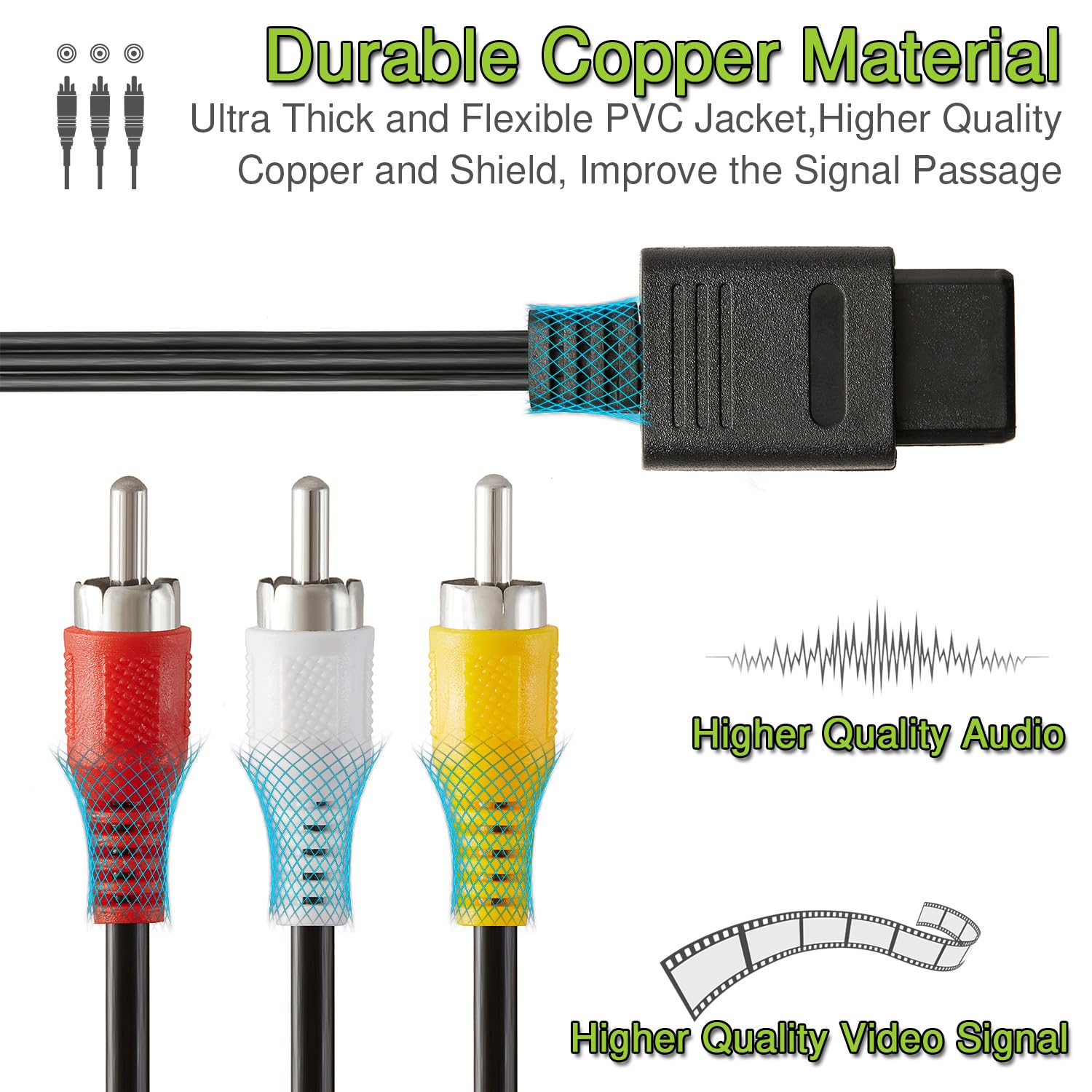 Snapklik.com : N64 AV Cable - Replacement For Nintendo 64 AV Cable ...