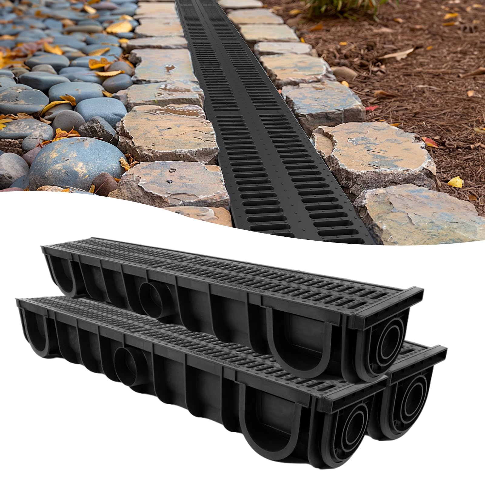 Driveway Trench Drain Systems Natotela Channel Drain With Ductile Iron