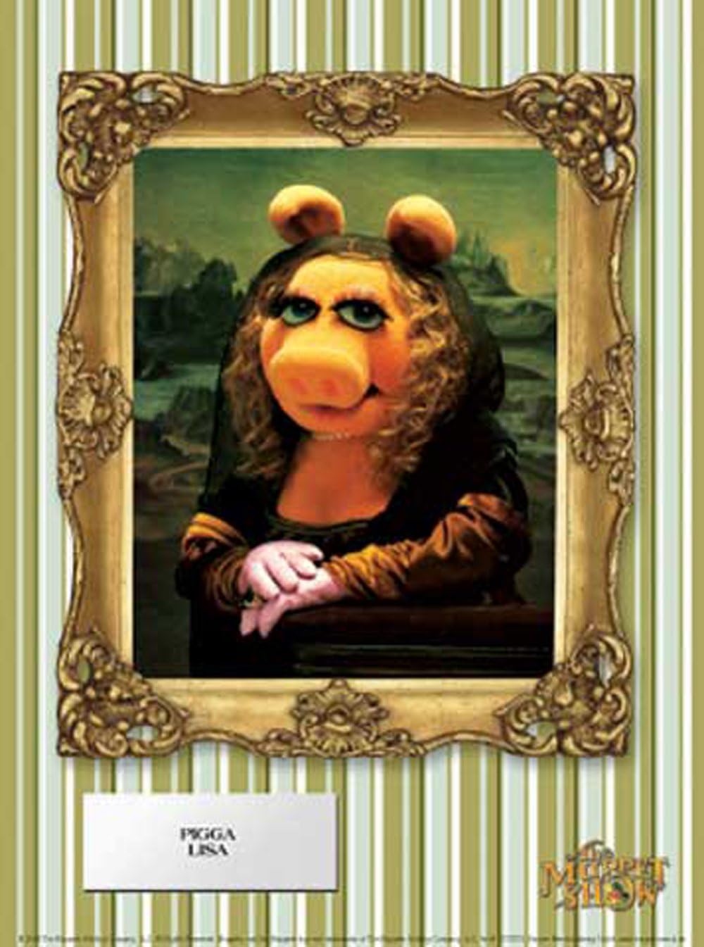 Empire 19202 Muppets Show Mona Lisa, Miss Piggy Film Movie Poster 61 cm ...