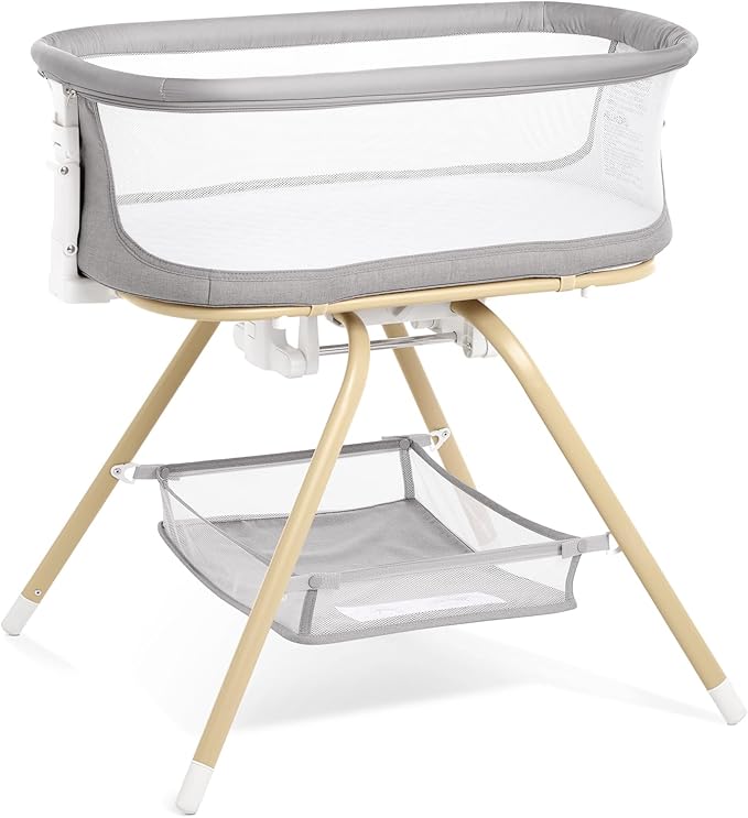 Amazon.com: ANGELBLISS 3 in 1 Baby Bassinet, Rocking Bassinets Bedside ...