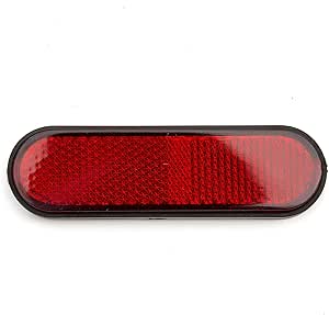 2x Self Adhesive Stick On Number Plate MOT Red Rear Reflector Light ...