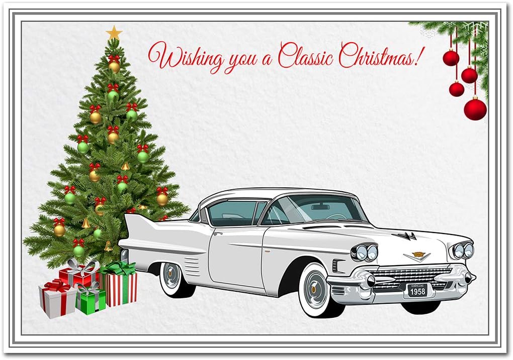 Classic Car Christmas cards - Unique Range Motoring Designs - Vintage ...