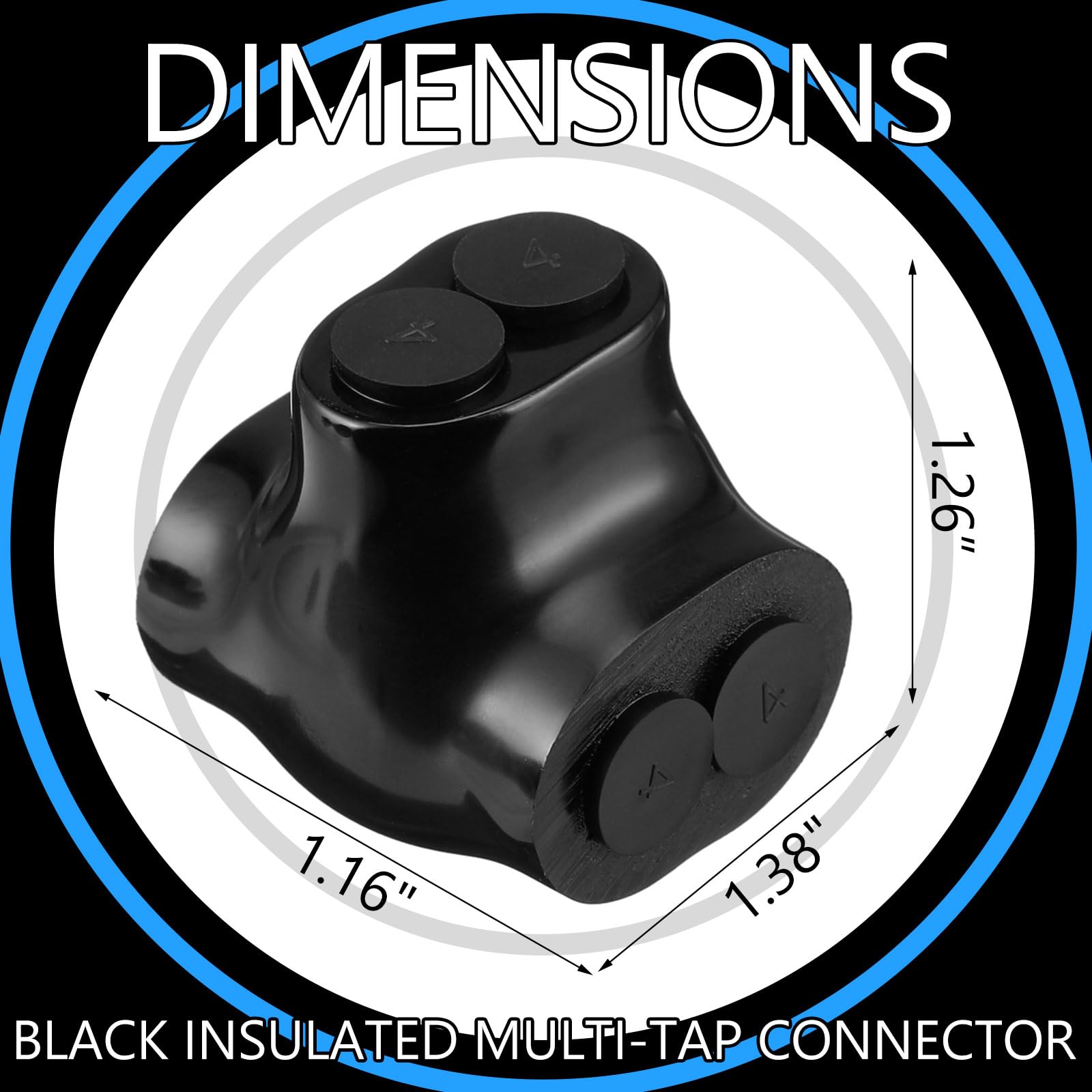 Snapklik.com : Copkim 5 Pcs 2 Port Insulated Wire Connectors Aluminum ...