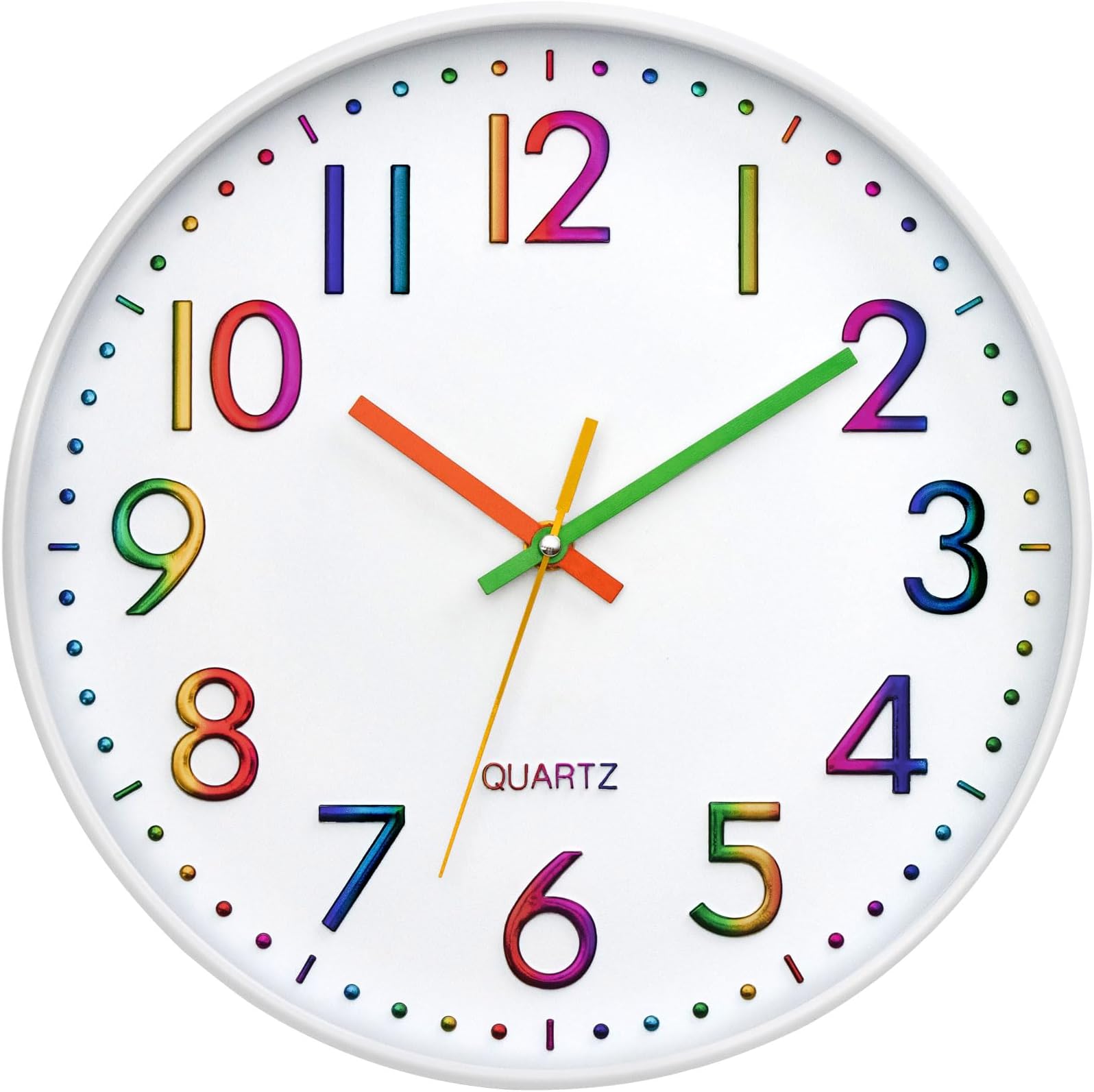 VINILITE Kids Wall Clock Childrens Clock Learning Clock for Kids ...