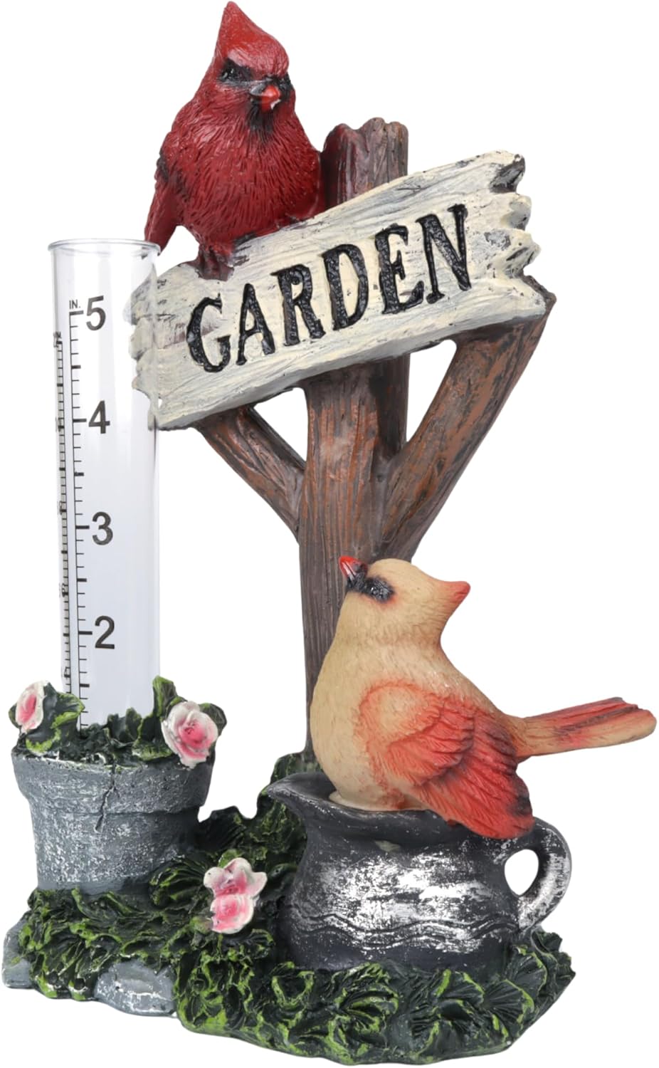 Amazon.com: Trinity Church Supply Resin Cardinal Themed Rain Gauge ...