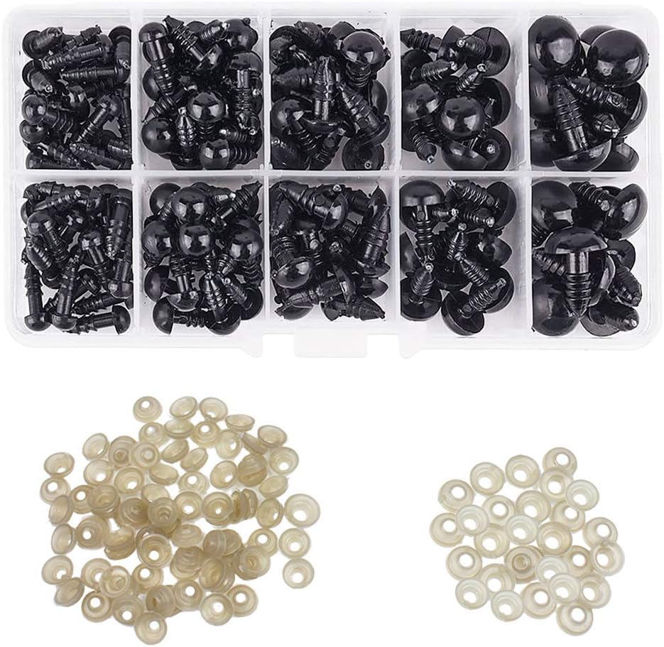 Safety Eyes Toy Eyes Plastic Safety Eyes with Washer for Tcrochet Toys ...