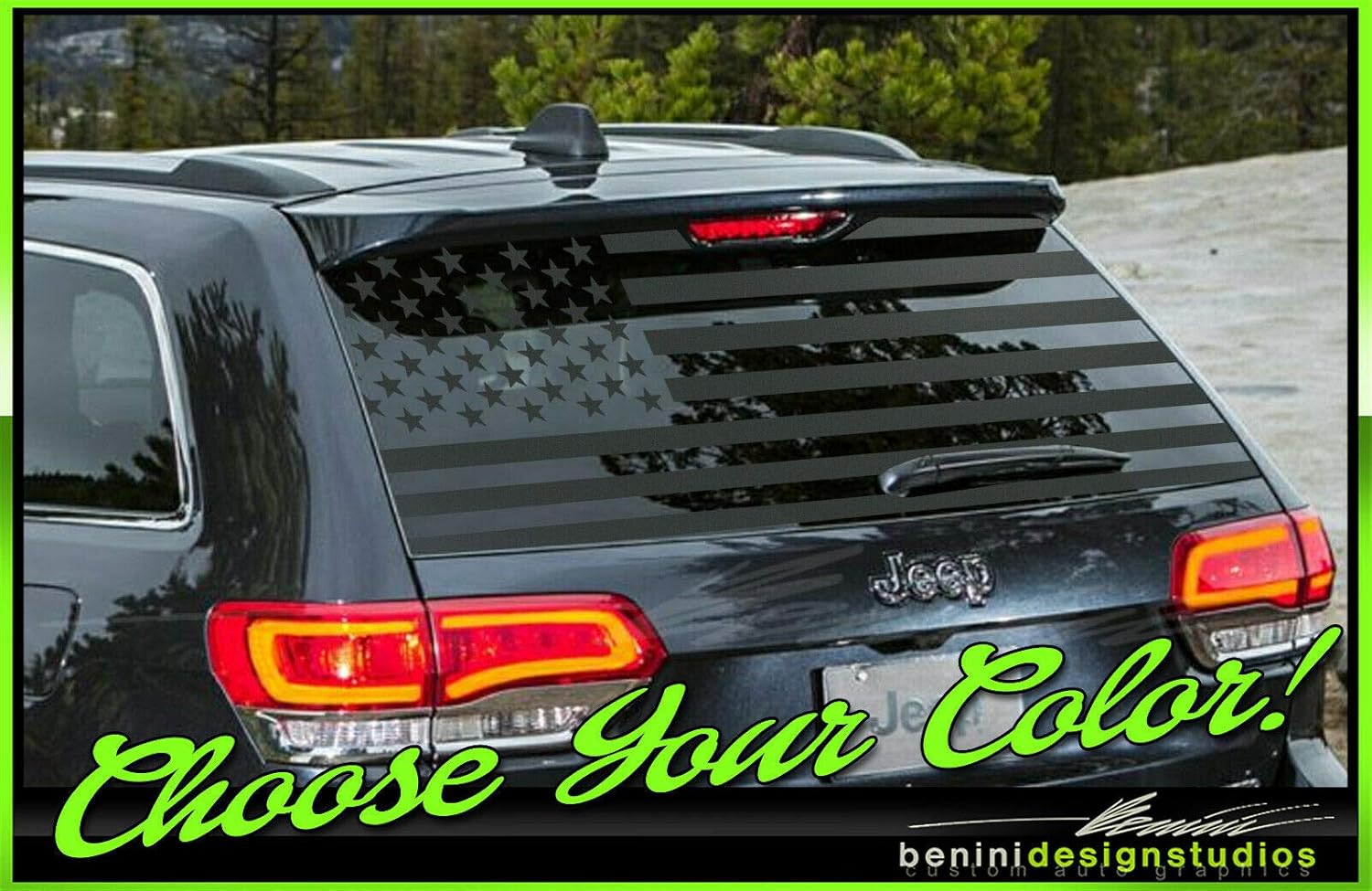 Amazon.com: American Flag SUV Back Window Decal FITS Excursion ...