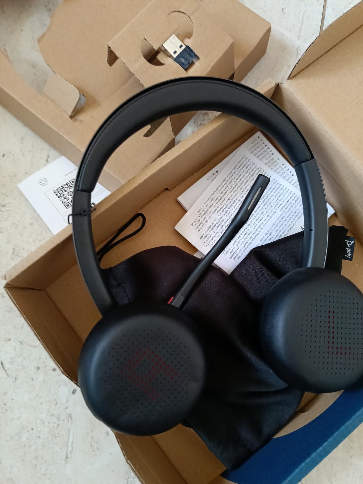 Amazon.in: Buy Poly (Plantronics) Voyager 4320 Wireless Headset, Over ...