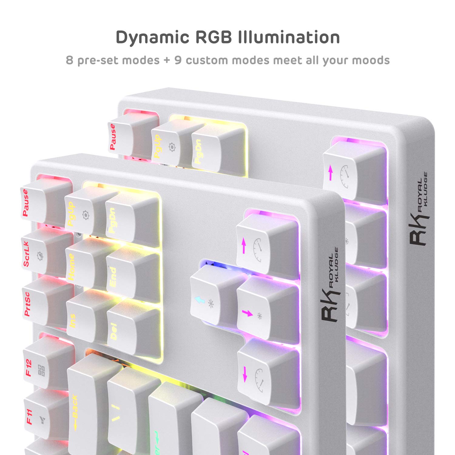RK ROYAL KLUDGE RK87 Sink87G RGB 80% Mechanical Keyboard, Wireless 2.4G ...