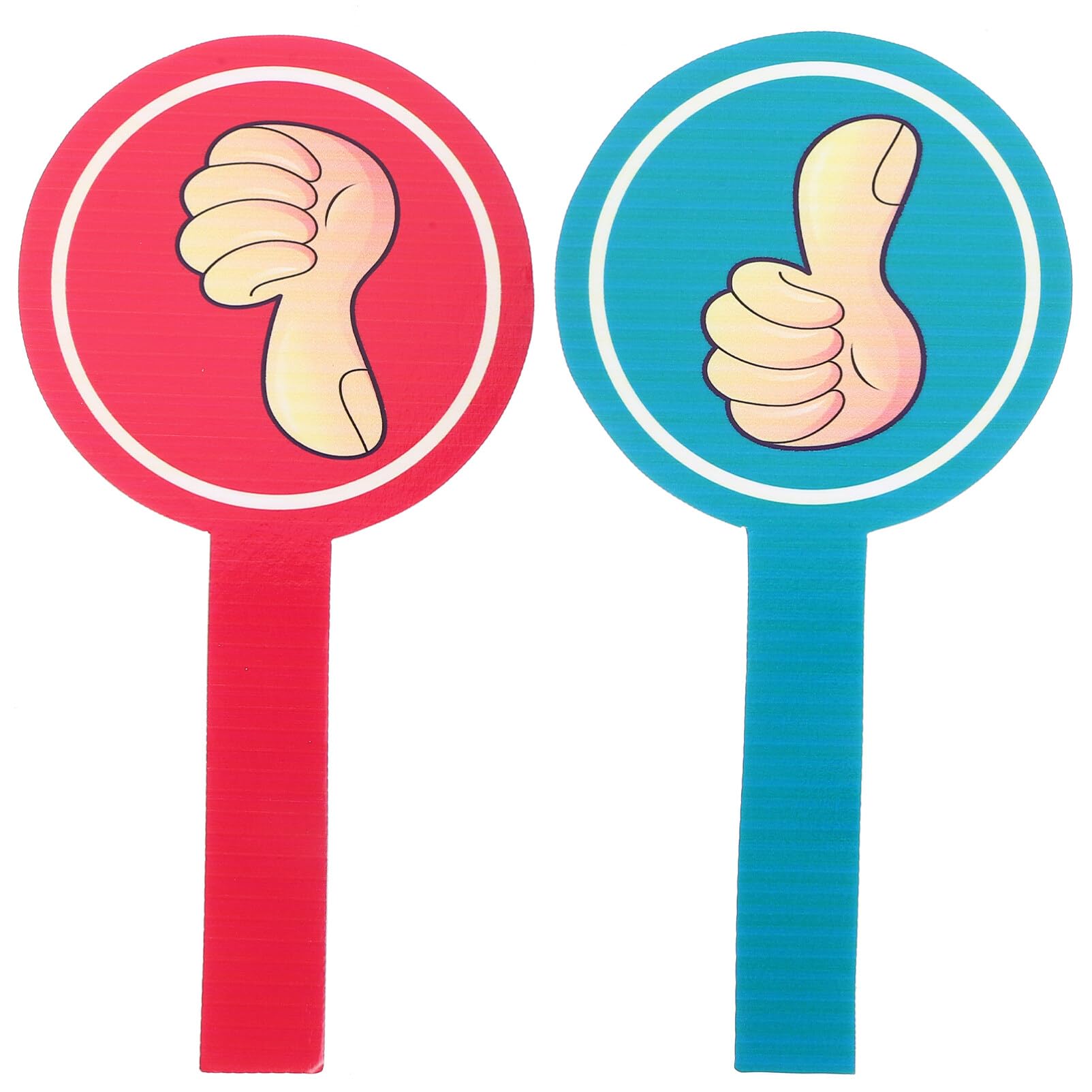 Amazon.com: SEWACC Thumbs Up Thumbs Down Paddles 4pcs Reusable ...