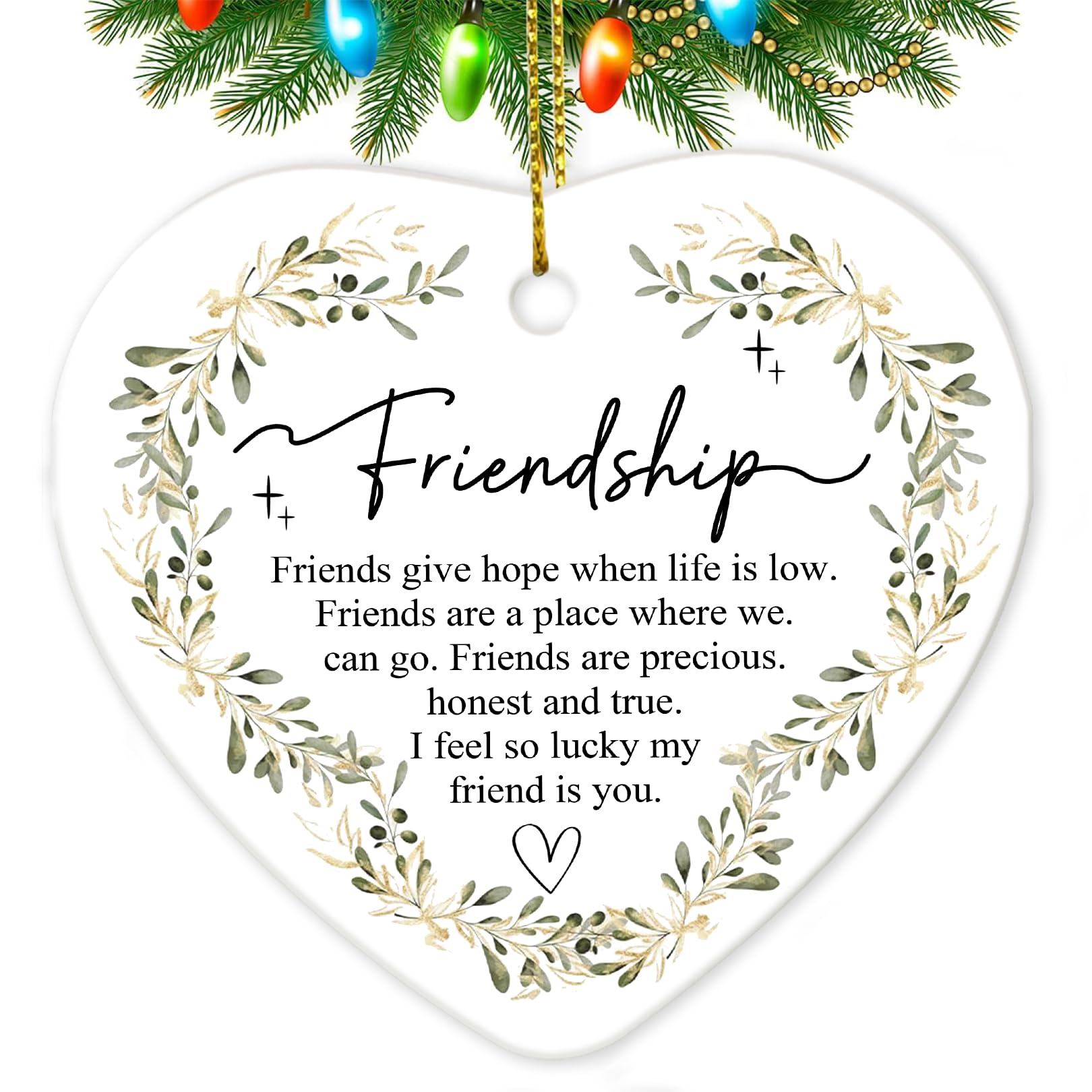 Amazon.com: zmzdp Friend Christmas Ornaments 2024, Double Sided ...