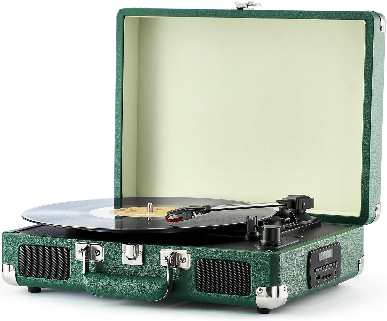 Amazon.com: Vinyl Record Player Bluetooth Vintage Portable Suitcase ...
