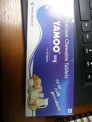 Yamoo Tablets Lactase Enzyme Supplement, 4500 Fcc Units, Chewable ...