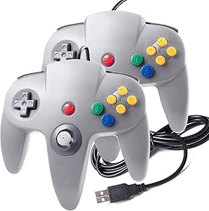 suily USB Controller for Classic N64 Games, Wired USB Gamepad Joystick ...