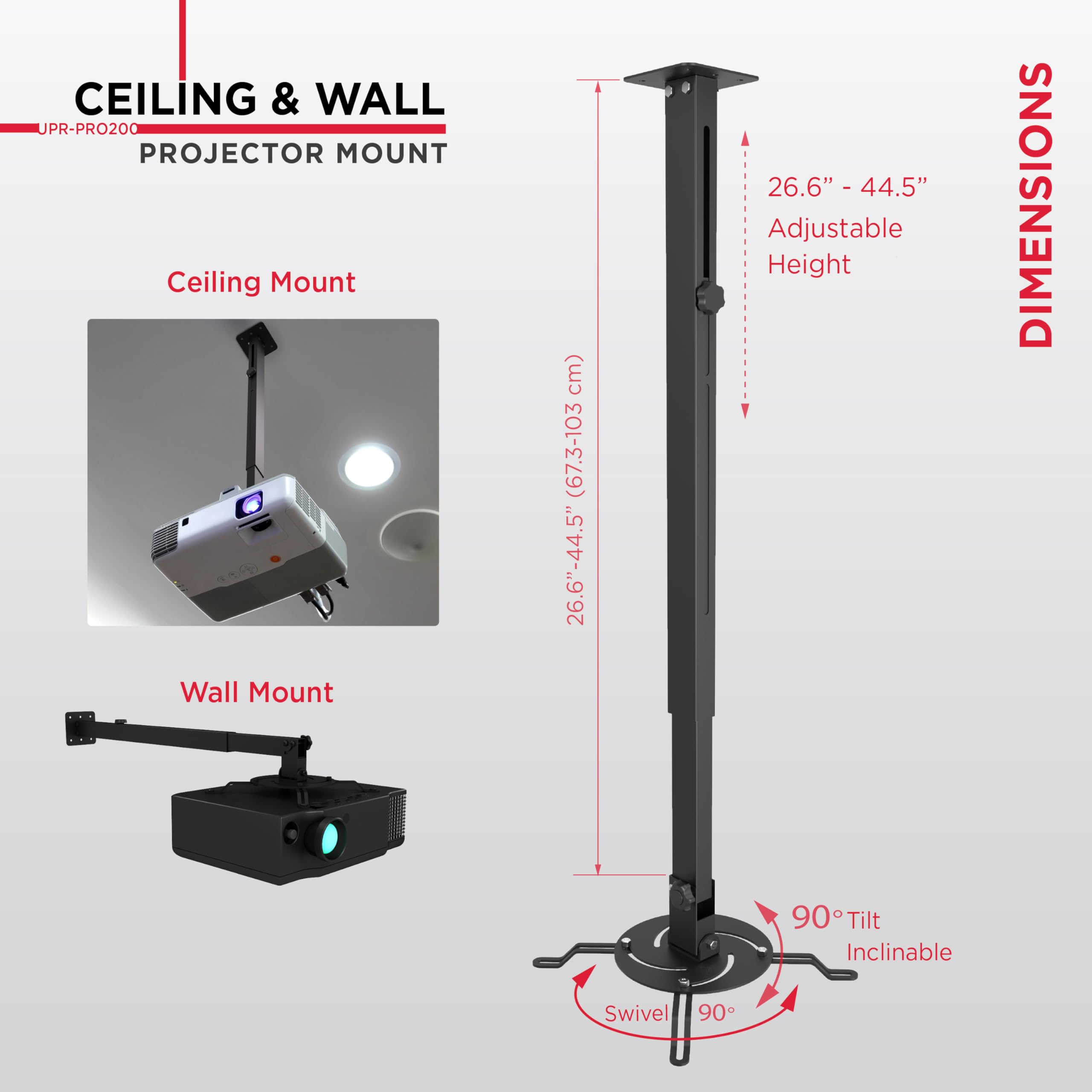 Motorized Projector Mounts For Drop Ceilings Projector Ceiling Or Wall