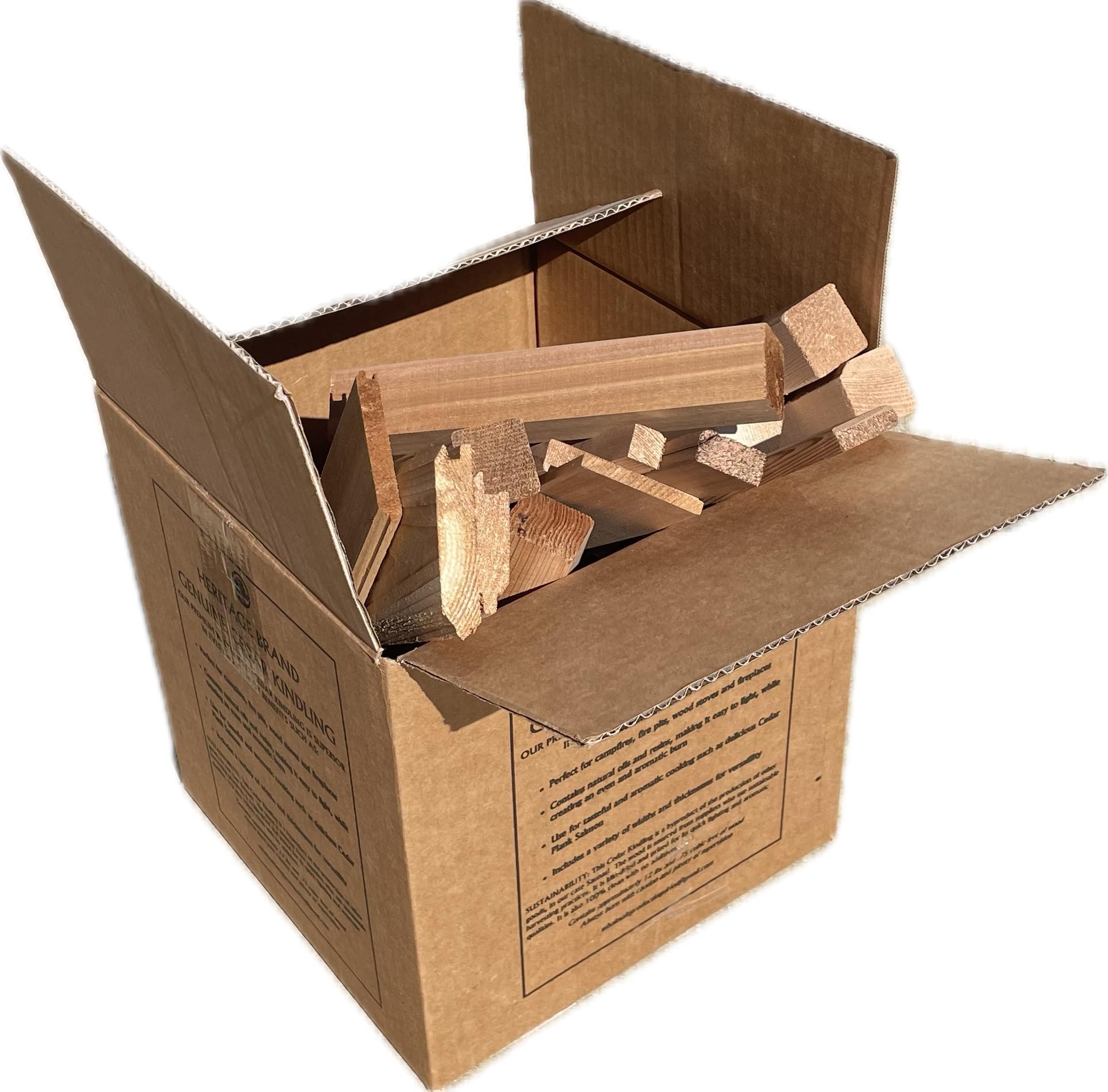 Amazon.com : Kiln-Dried Cedar Kindling – Medium Hearth Box, Perfect for ...