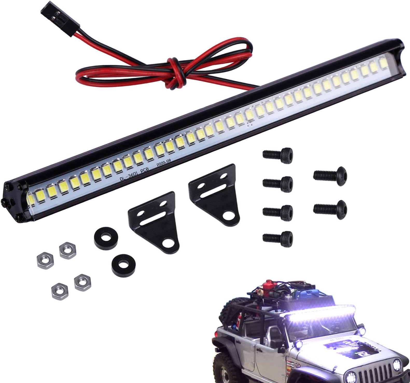 Amazon.com: RC Light Bar 36 LED Lights Kit for Traxxas Slash Rustler ...
