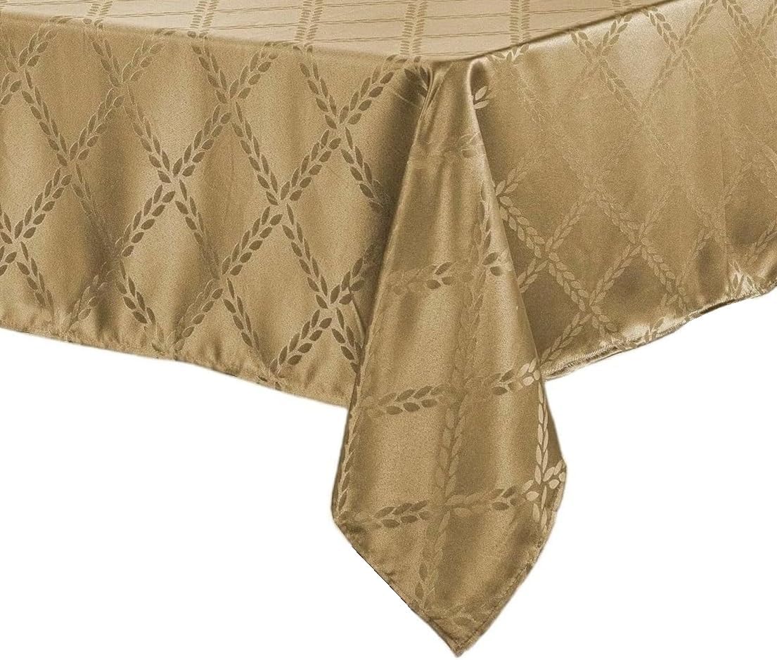 Amazon.com: Castle Selection Fabric Tablecloth Spill Proof 2-4 Feet ...