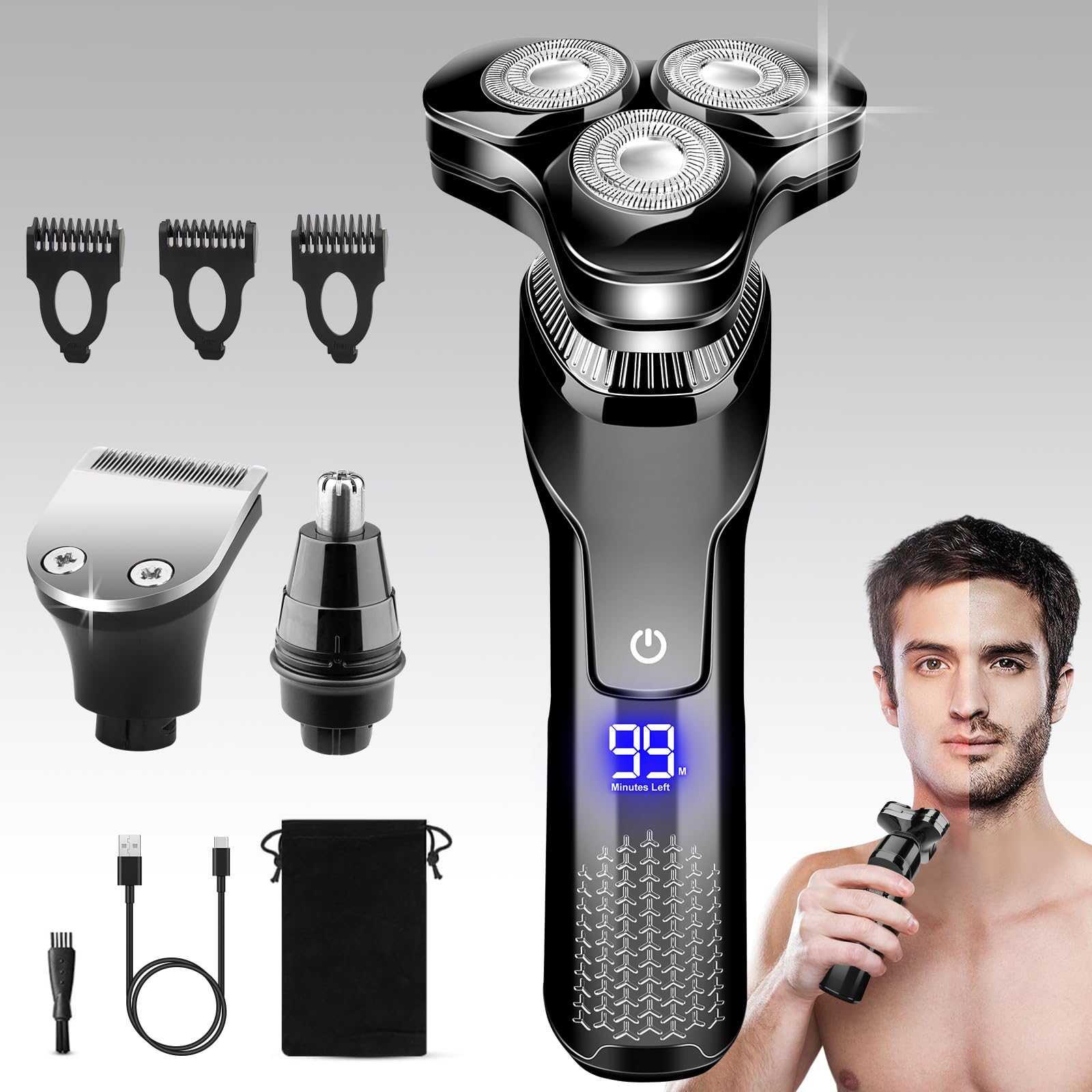 Amazon.com: Electric Razor for Men,Upgrade Men’s Electric Shavers ...