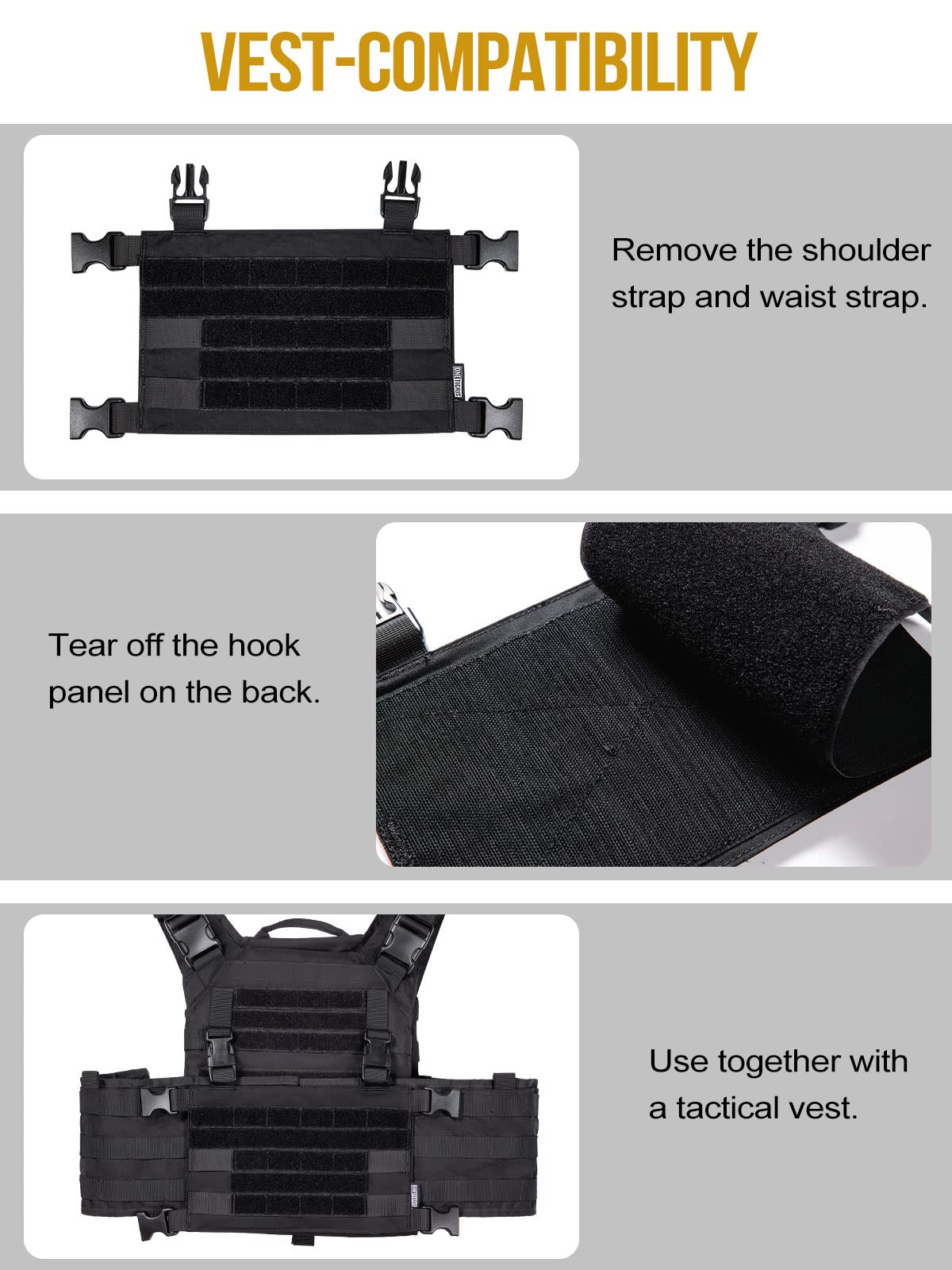 Snapklik.com : OneTigris ROC Chest Rig Tactical Modular Panel