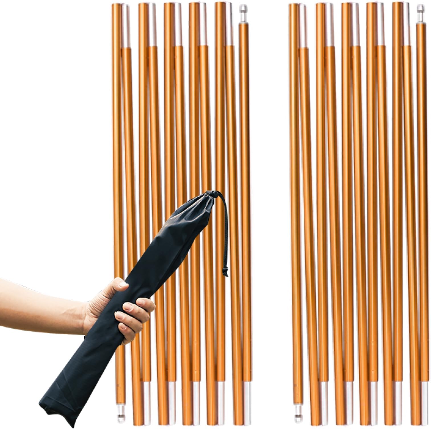 Amazon.com : Fiberglass Tent Pole, 1 Sets Outdoor Camping Double Tent ...