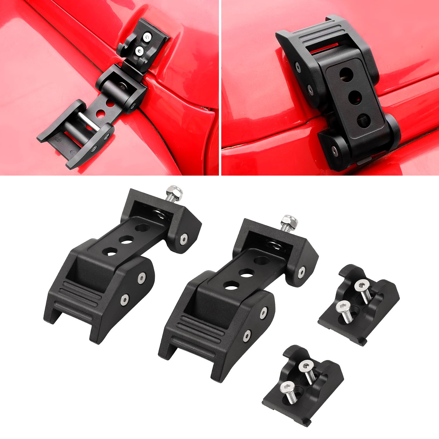 Amazon.com: RT-TCZ for Wrangler Hood Latch Lock Catch, Aluminum Hood ...