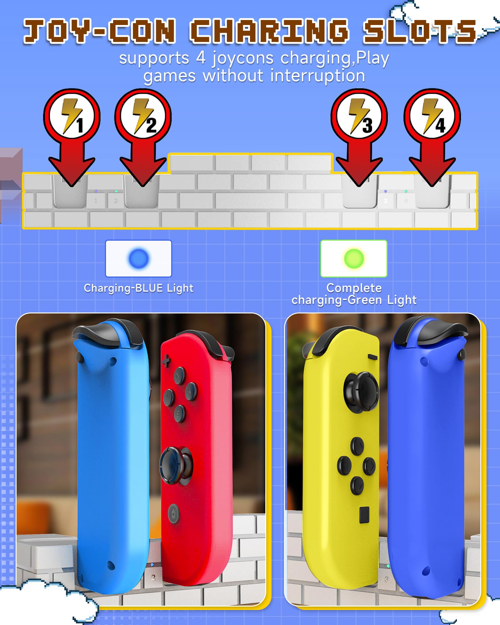 Snapklik.com : Honghao Switch Dock Station For Charging Nintendo Switch ...