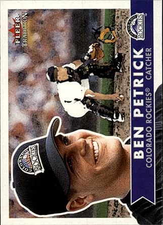 Amazon.com: 2001 Fleer Tradition Baseball Card #65 Ben Petrick ...