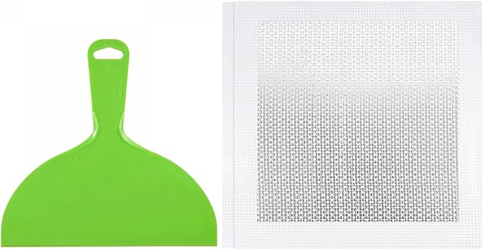 uxcell 8-inch Putty Knife and 2Pcs Aluminum Wall Repair Patch 7.87" x 7 ...