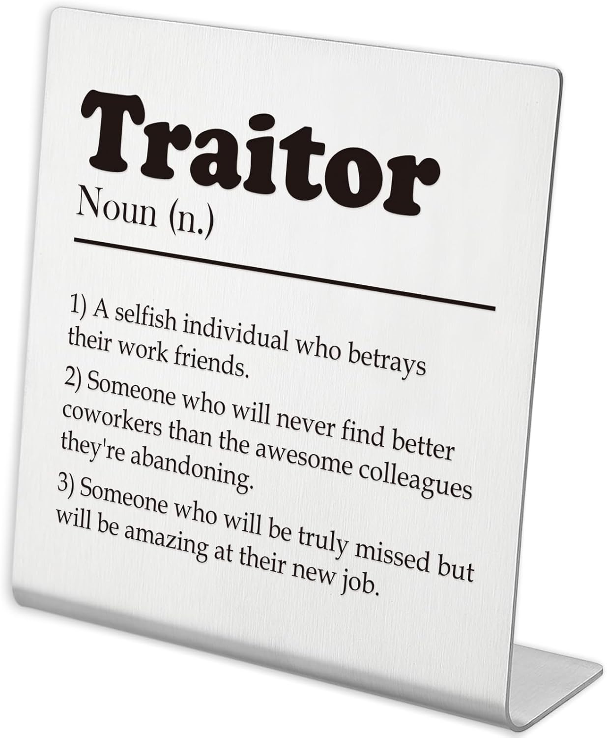 Amazon.com: Leaving Definition Office Desk Decor Sign Gift for Woman ...