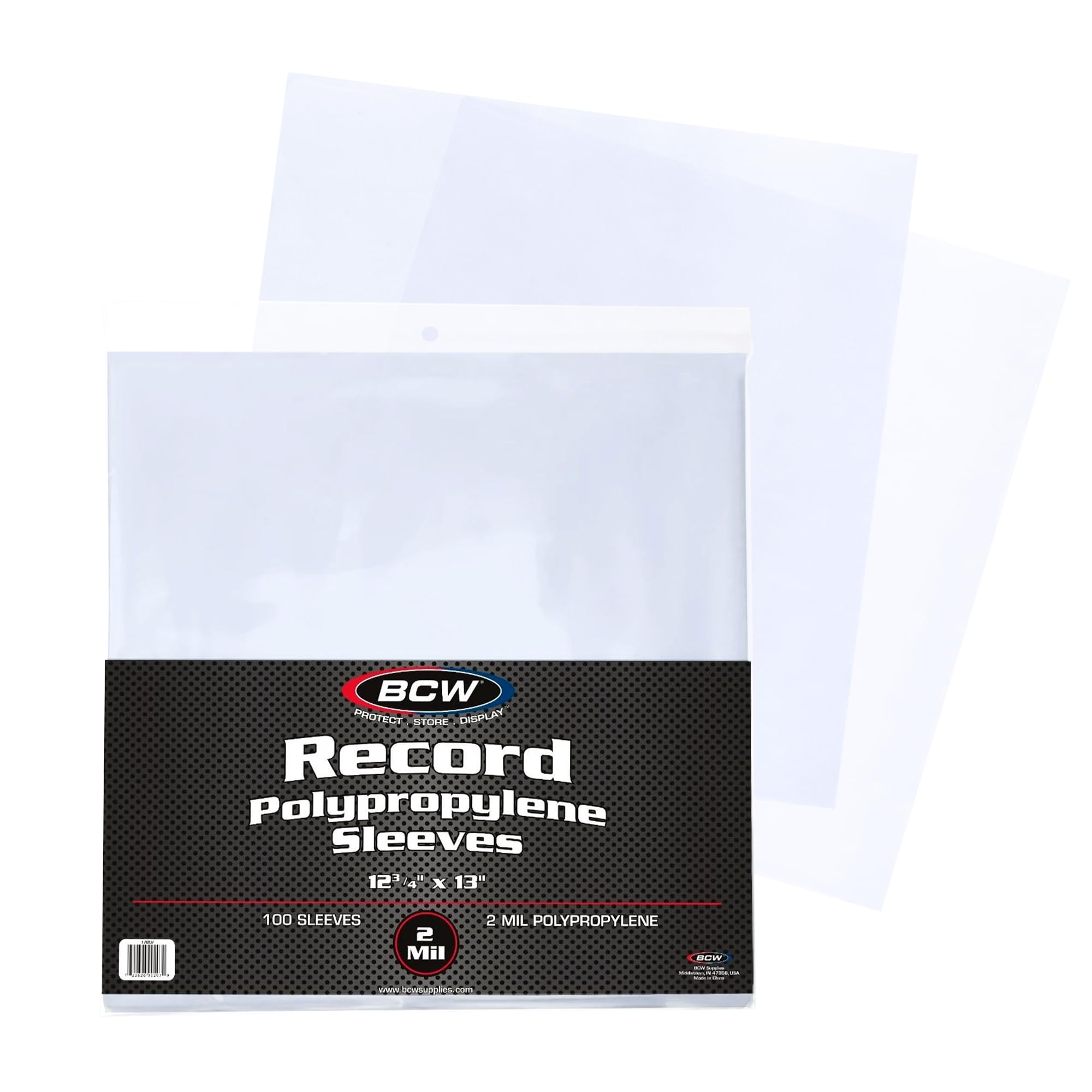 Amazon.com: BCW 33 RPM Record Sleeves - 100 ct | Polypropylene Vinyl ...