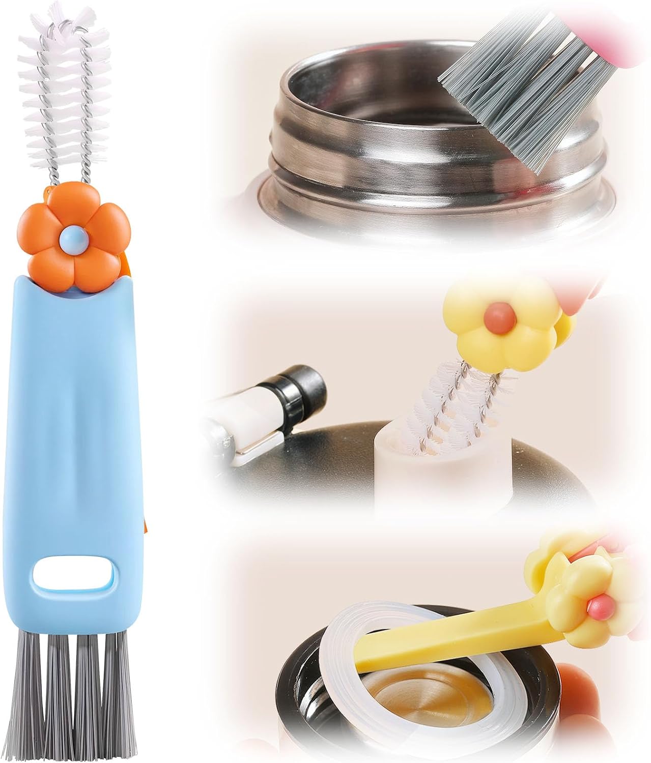 Amazon.com: Upgraded 3 in 1 Cup Lid Cleaning Brush, 2026 New ...