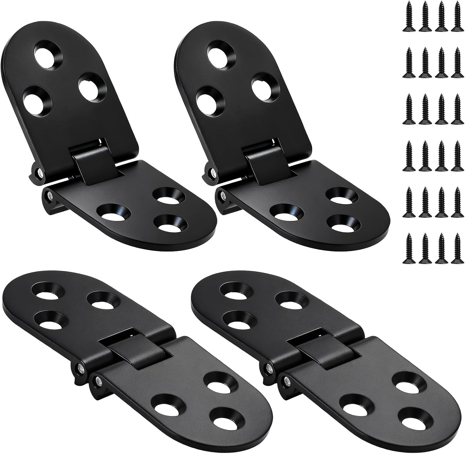 4 Pcs Black Sewing Machine Flip Top Hinge Heavy Duty Folding Table ...
