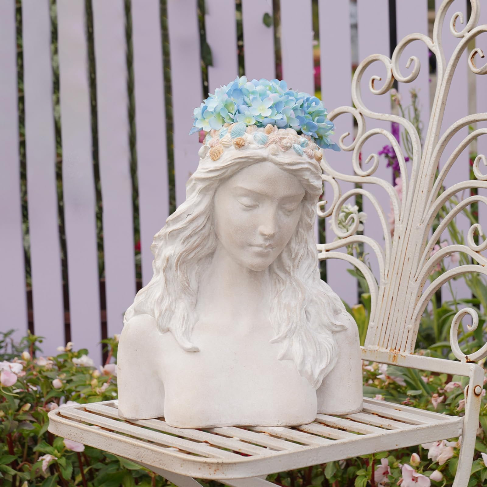 Amazon.com : DiliComing Face-Planters Pots Head Planter - 13.5 Inch ...