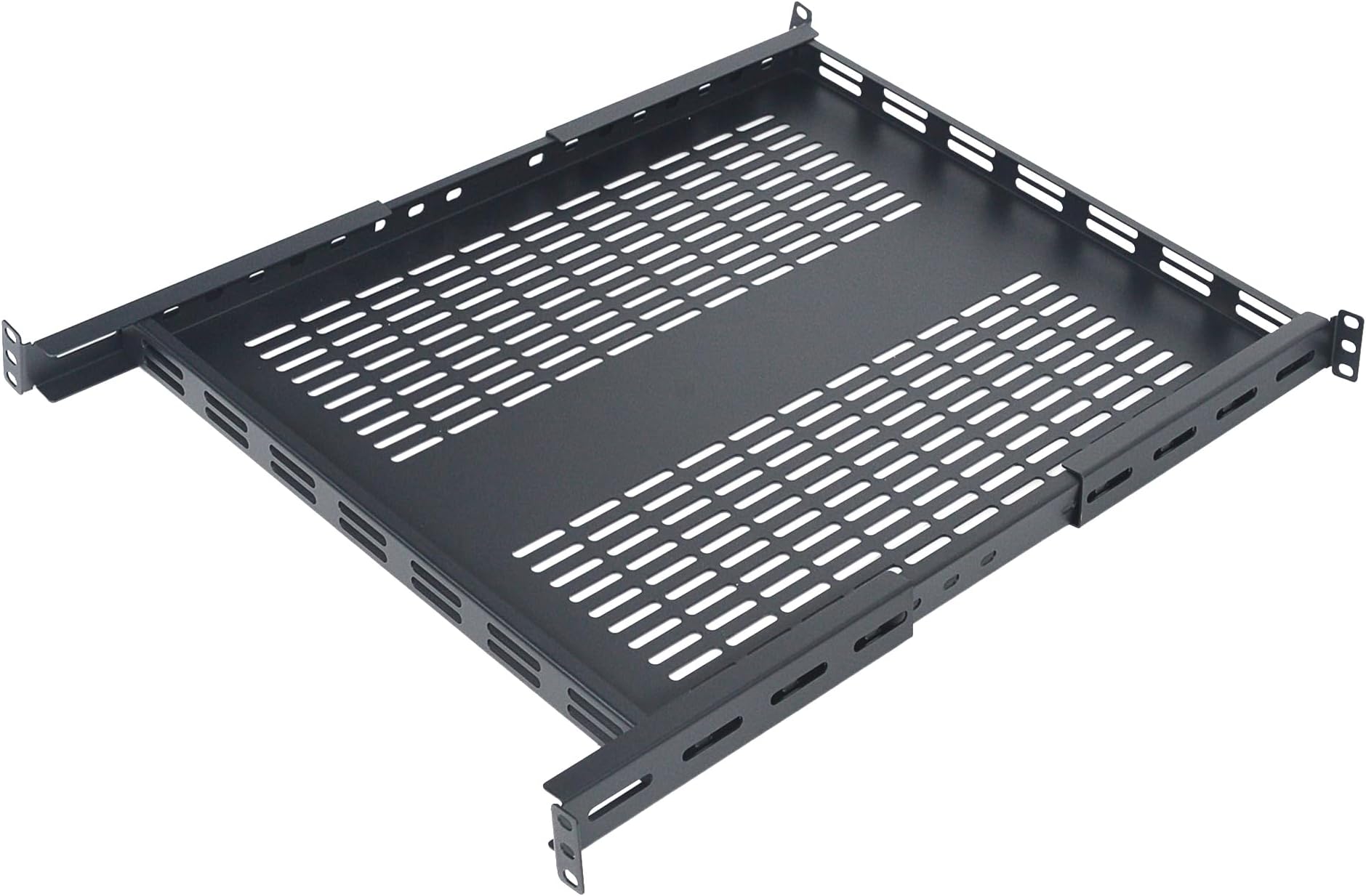 Amazon.com: RIVECO 1U Adjustable Vented Server Rack Mount Shelf ...