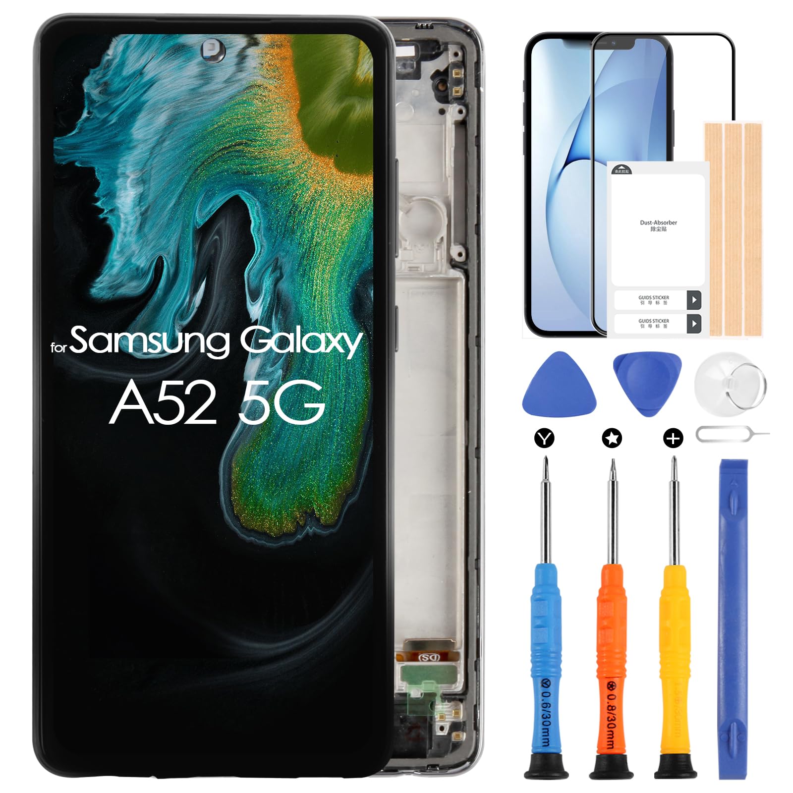 OLED LCD Screen Replacement for Samsung Galaxy A52 5G A526B LCD Display ...