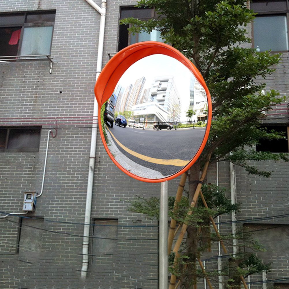 Safety Convex Mirror, 24" Outdoor Wide Angle Security Traffic Mirror ...