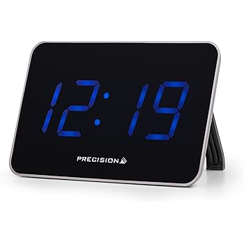 Precision PREC0019 Radio Controlled LCD Screen Alarm Clock with Mains ...