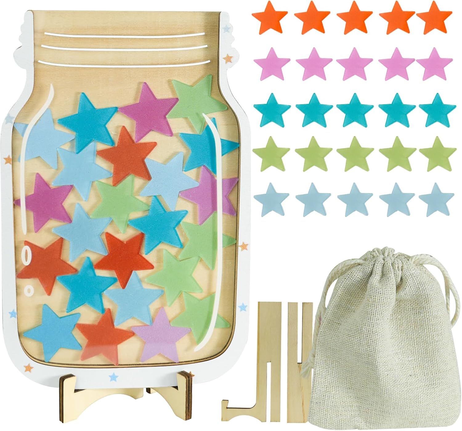 Amazon.com : Reward Jar for Classroom Board, Personalized Star Jar ...
