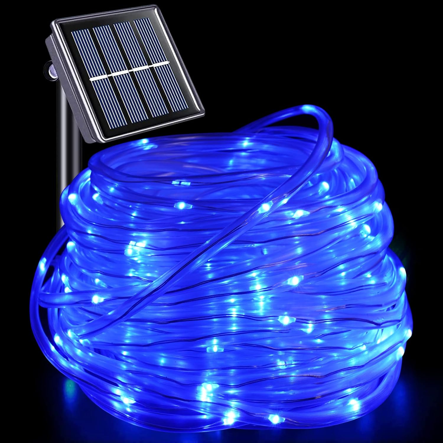 YEGUO 66ft 200 LED Solar Rope Lights Outdoor Waterproof, Solar Pool ...