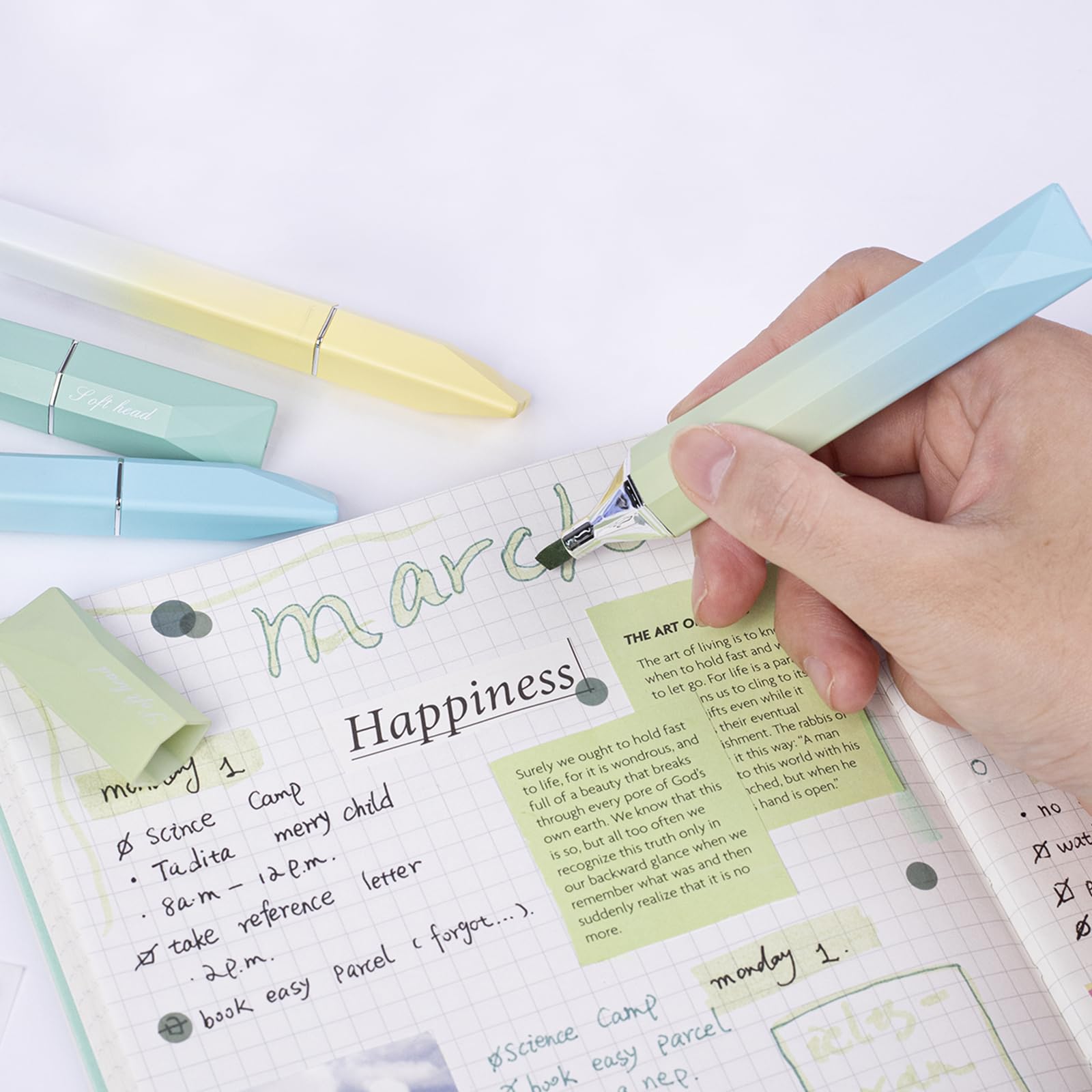 Snapklik.com : Pastel Highlighter Set, 6 Pcs Aesthetic Highlighters ...